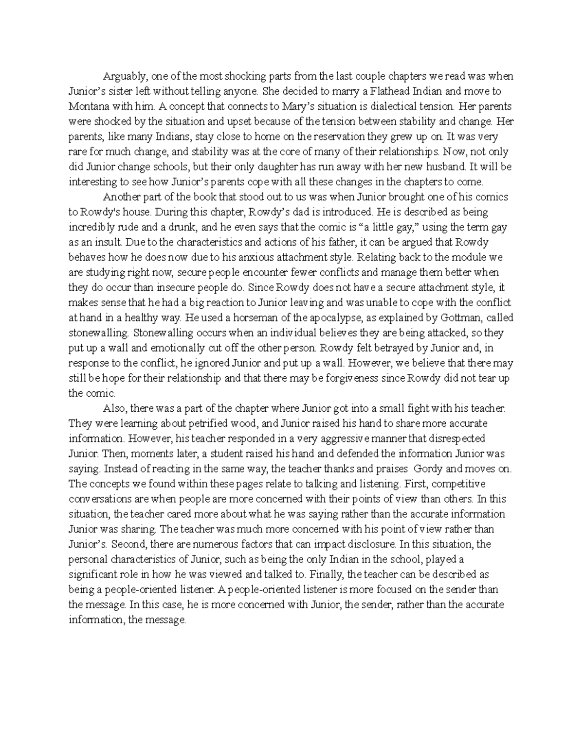 Book Club #3 - Stacy Wilson - Arguably, one of the most shocking parts ...