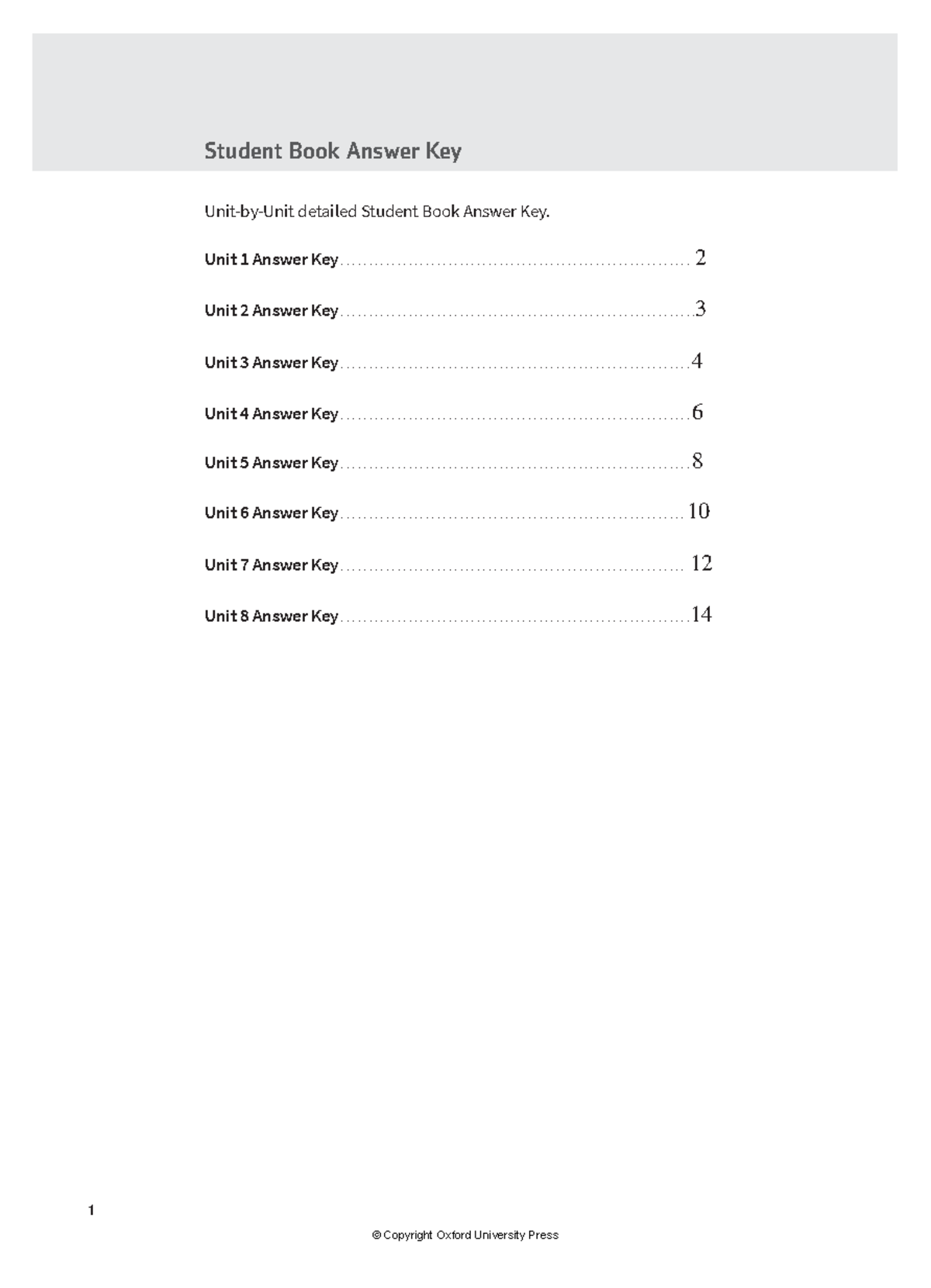 KEY Reading 3 book - key - Student Book Answer Key Unit 1 Answer Key ...