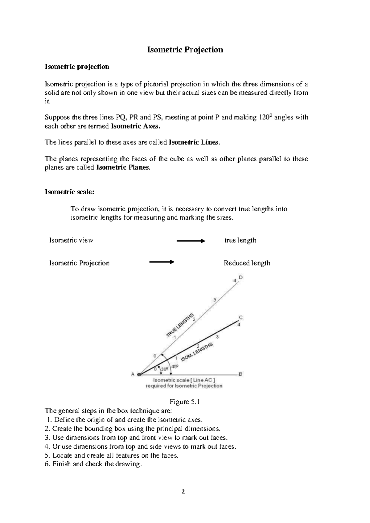 Isometric Projection notes - Isometric Projection Isometric projection ...