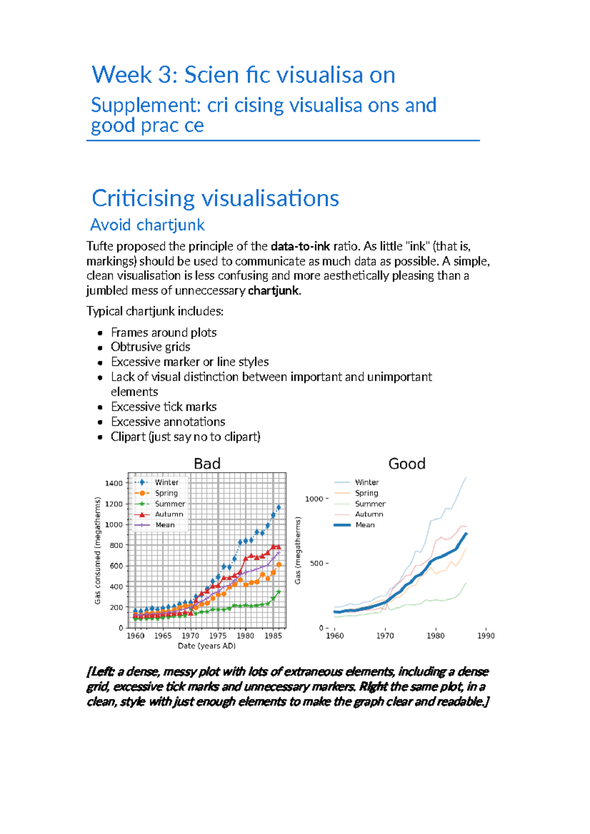 Week 3 visualisation supplement criticism - Week 3: Scien fic visualisa ...