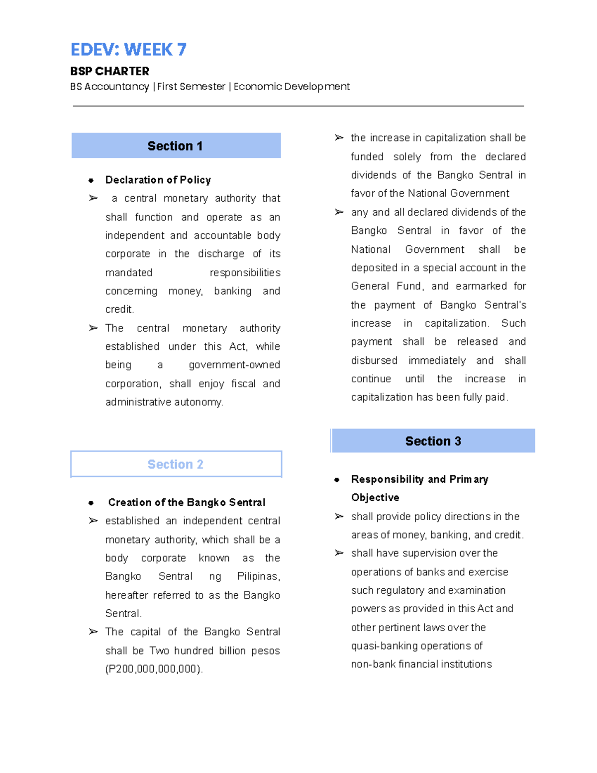 EDEV-WEEK 7 - EDEV - BSP CHARTER BS Accountancy | First Semester ...