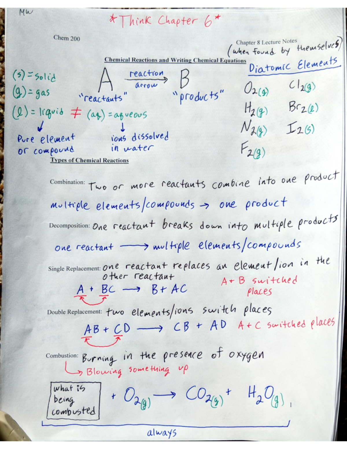 Chapter 8 Lecture Notes Spring 2021 - CHEM 210FL - Studocu