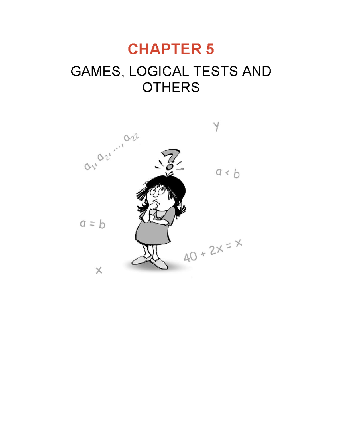 Math Brainteasers 5 - 學習資源 - CHAPTER 5 GAMES, LOGICAL TESTS AND OTHERS ...