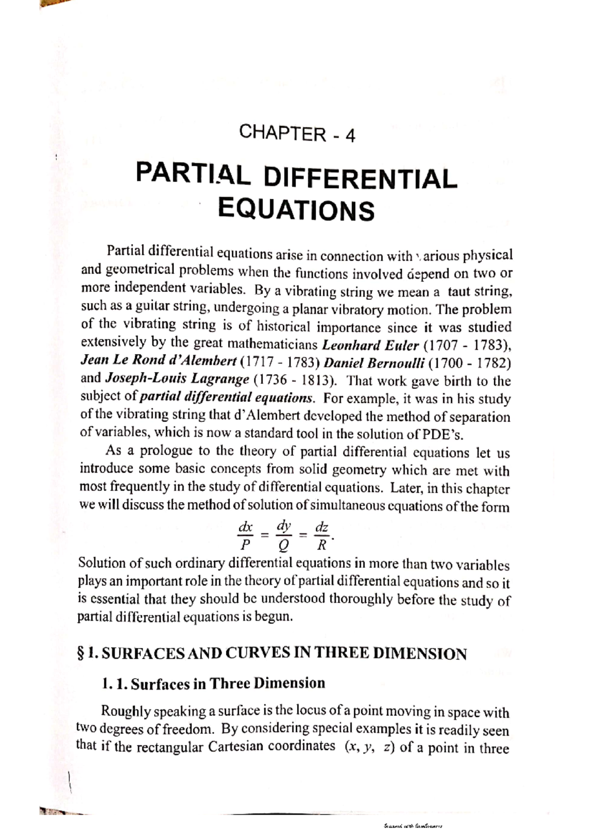 Partial Differential Equations - BSC Mathematics - Studocu