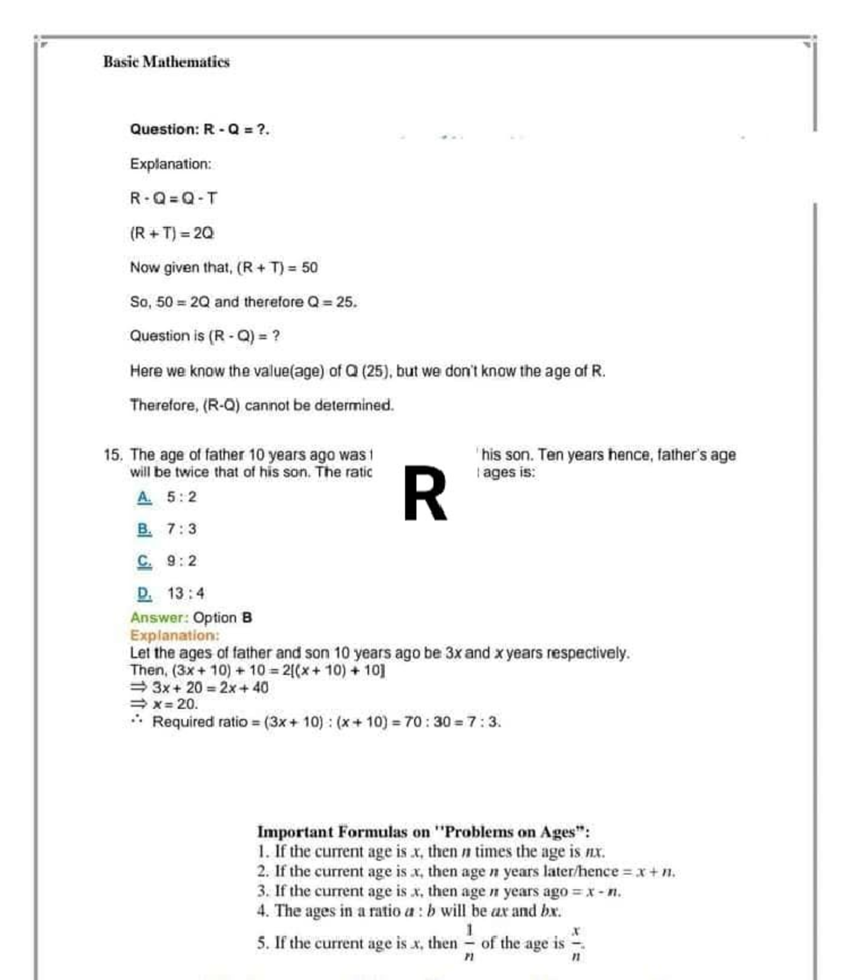 2pdf 17 Math Equations And Formulas Notes And Summaries On