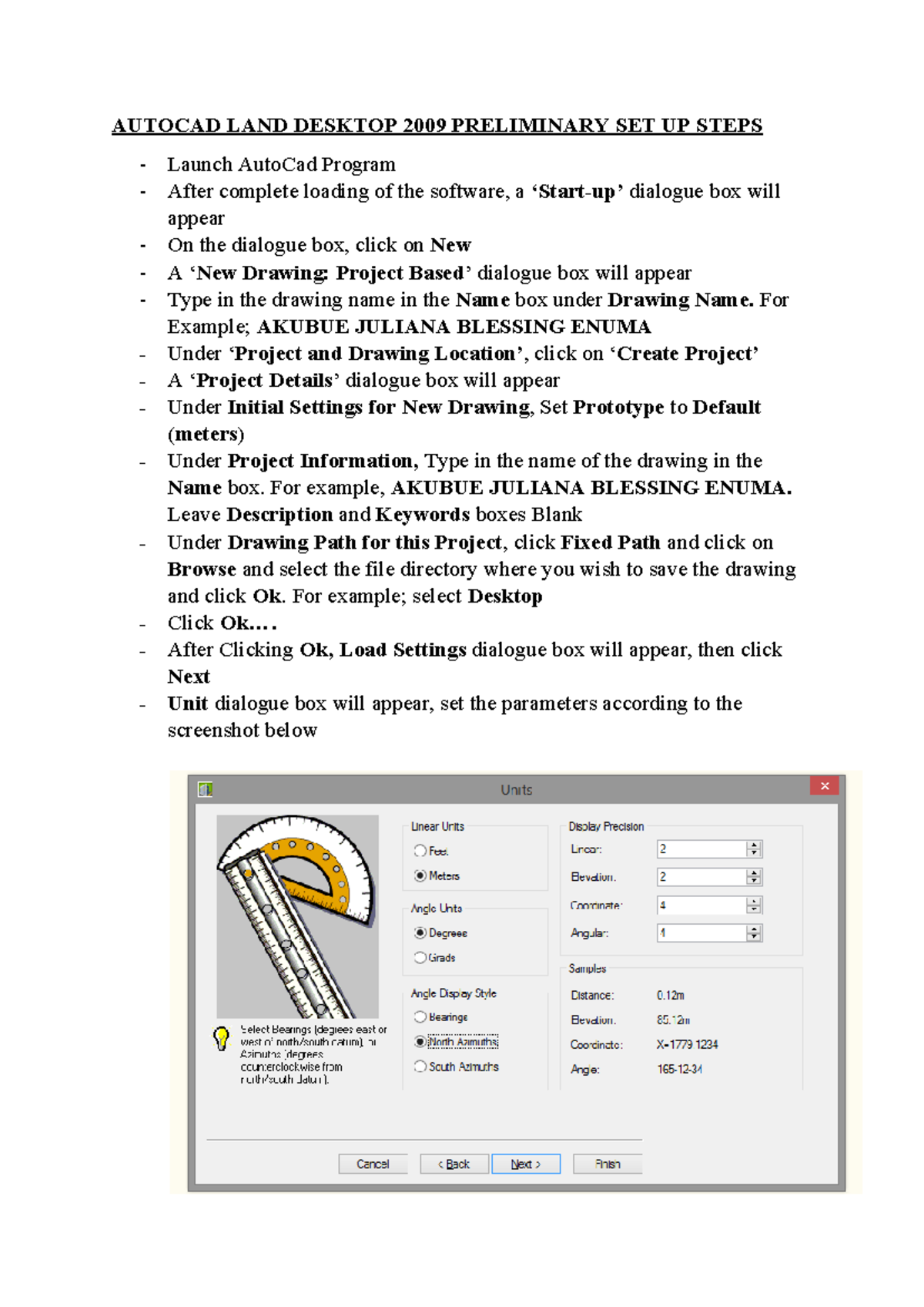 Autocad SET UP - AUTOCAD LAND DESKTOP 2009 PRELIMINARY SET UP STEPS ...