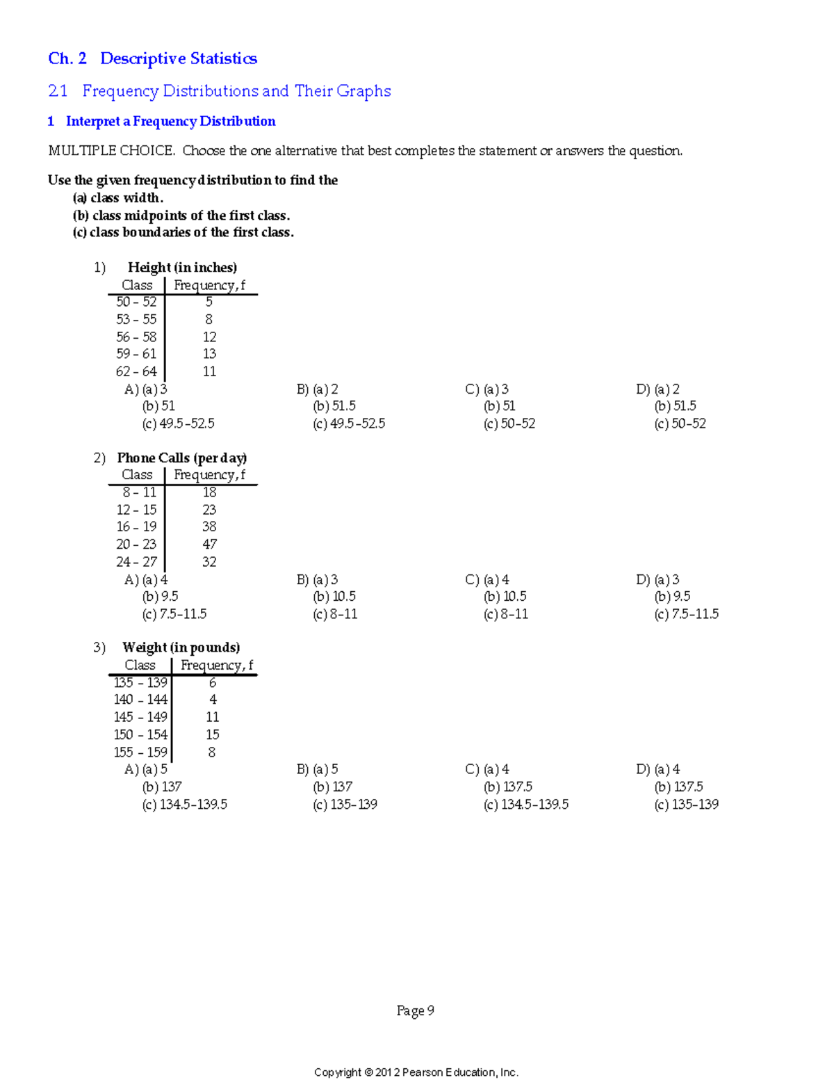 Chapter 2for the operations management course - Ch. 2 Descriptive ...