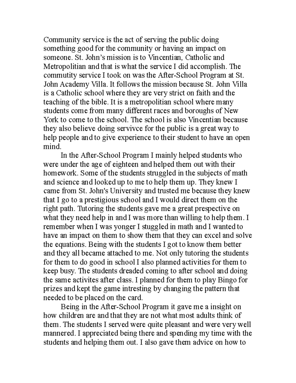 ASL paper-1 - Lecture notes 1 - Community service is the act of serving ...