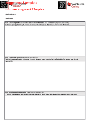 Chcece 044, 049 & 053 Theory - STUDENT ASSESSMENT BOOKLET CHC50121 DIPLOMA OF EARLY CHILDHOOD ...