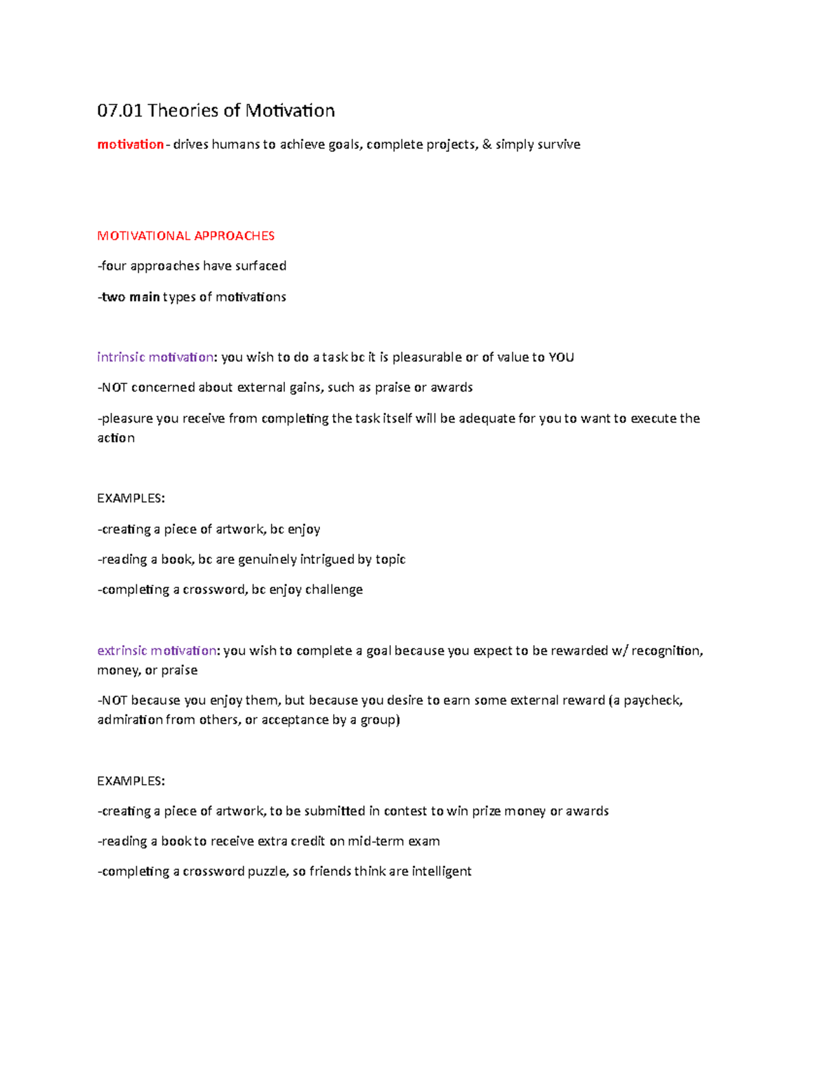 Module 7 ap psychology - notes - Studocu