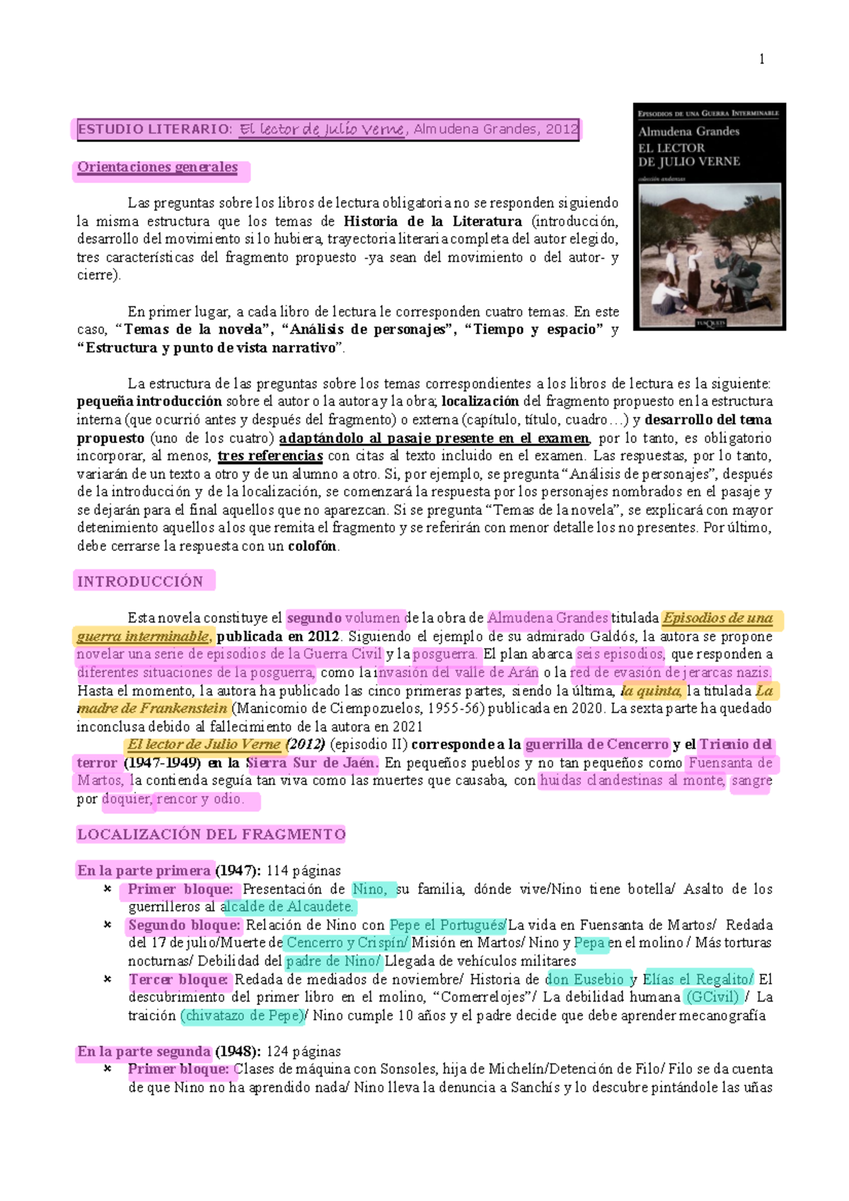 Resumen EL Lector DE Julio Verne - ESTUDIO LITERARIO: El lector de ...