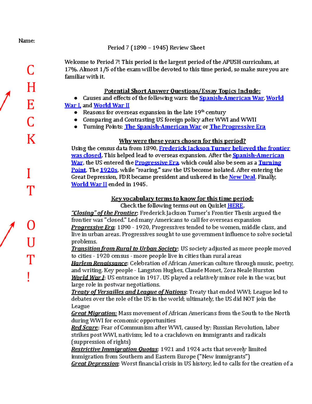 [Template] Period-7-1890-–-1945-Review-Sheet - Name: Period 7 (1890 ...