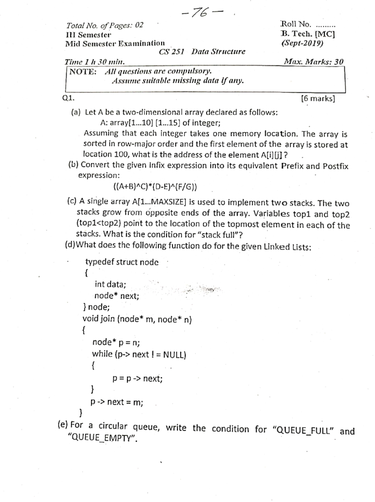 86779 e3fad6b6acee68c31a84403 e21aa3cb9427MCE Mid Sem 2019 - Data ...