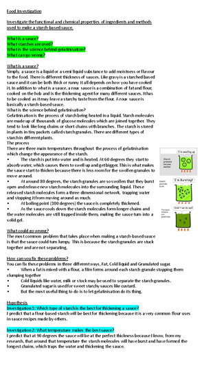 Food tech plan - food tech plan - TIME PLAN – EXAMPLE TIME PRODUCTION ...