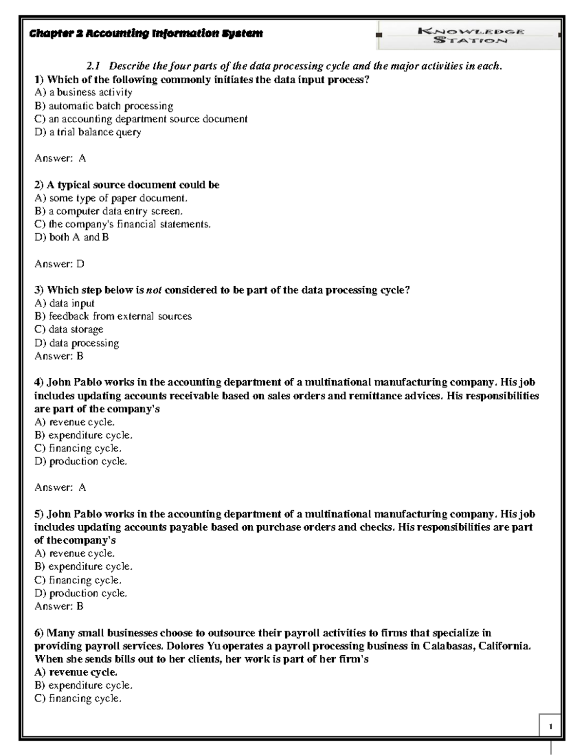 Chapter 2- KS - - Studocu