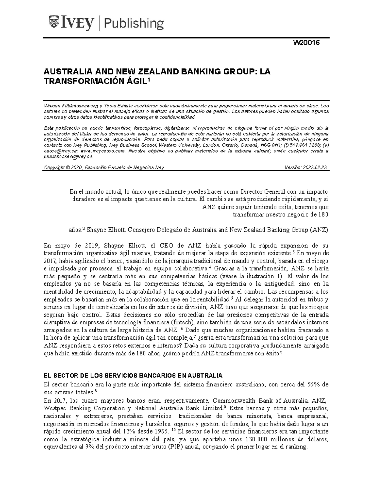ES Australia and New Zealand Banking Group unlocked - W AUSTRALIA AND NEW ZEALAND BANKING GROUP ...