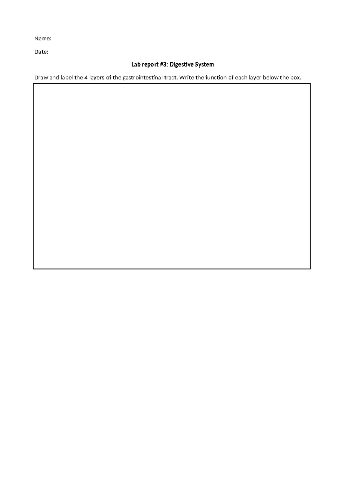 Lab report #3 - BS Medical Laboratory Science - Name: Date: Lab report ...