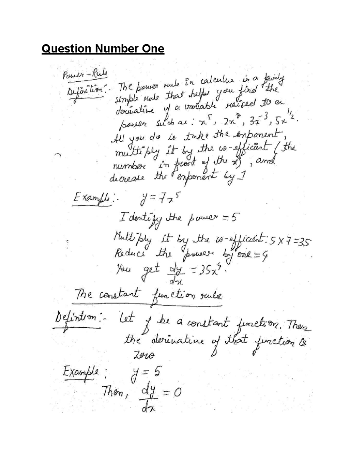 Final Project MCV4U - English work - Question Number One Question ...