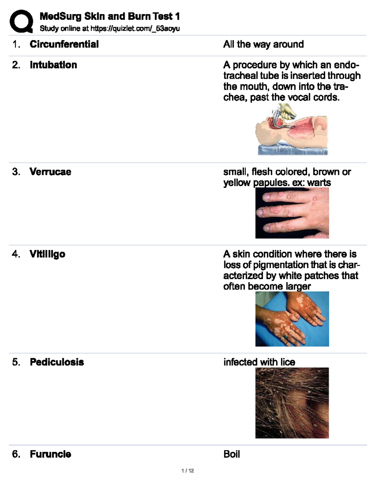 Med Surg Skin and Burn Test 1 - NURS 208 - Studocu