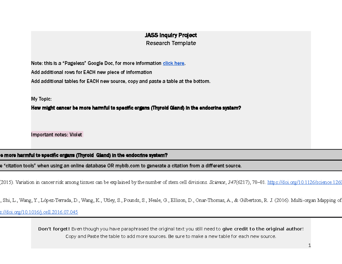 Copy of JASS Inquiry Project - Research Template - JASS Inquiry Project ...