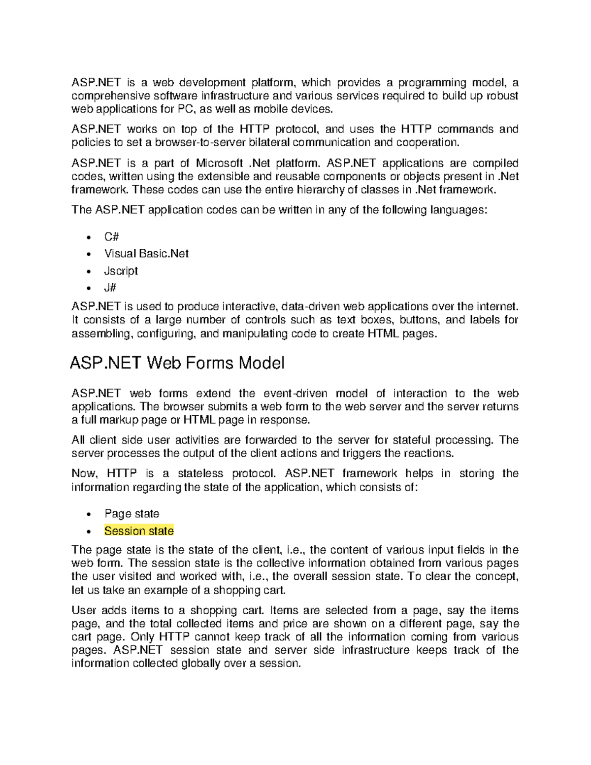 11.Introduction To ASP - ASP is a web development platform, which ...