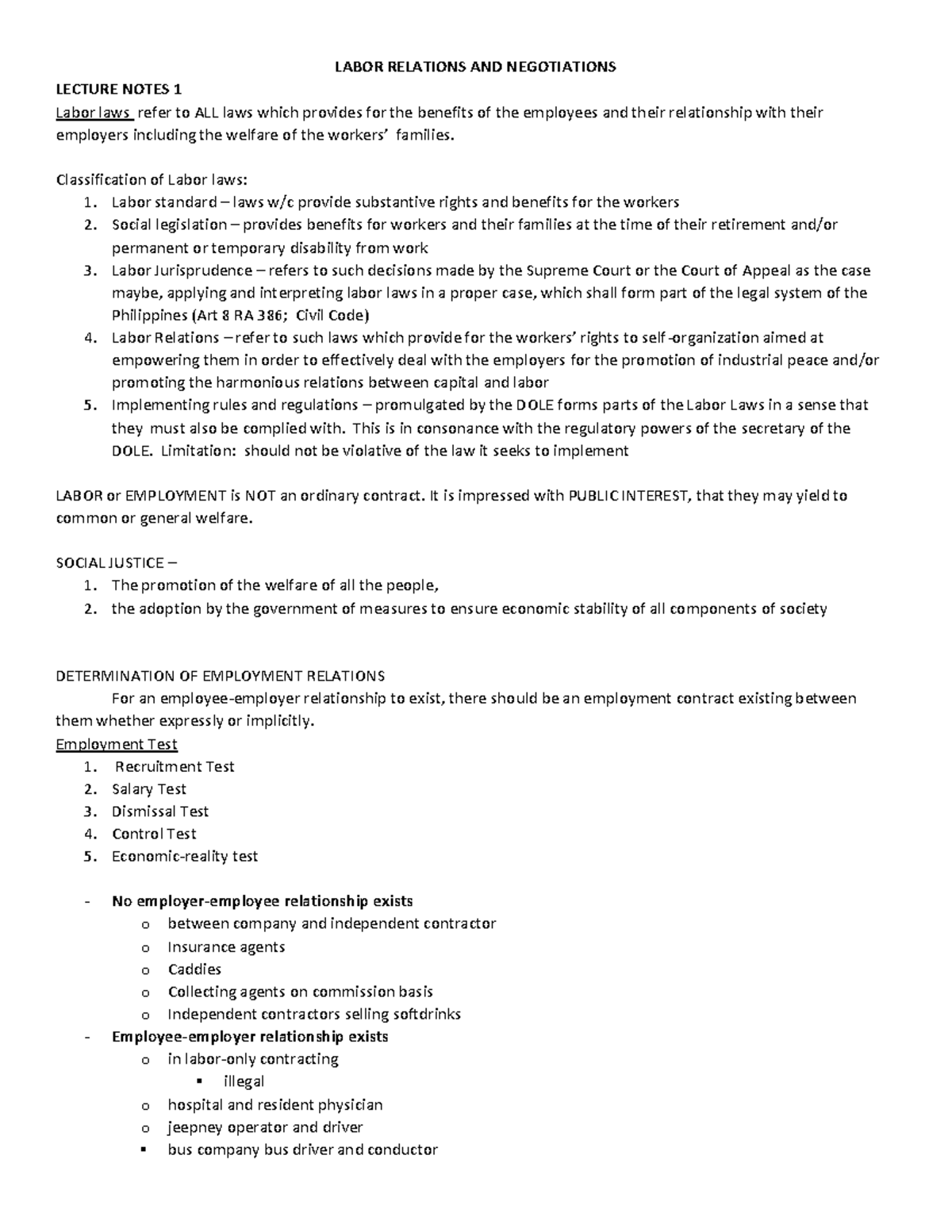 Lecture 1 - Introduction to labor Management and Relations - LABOR ...