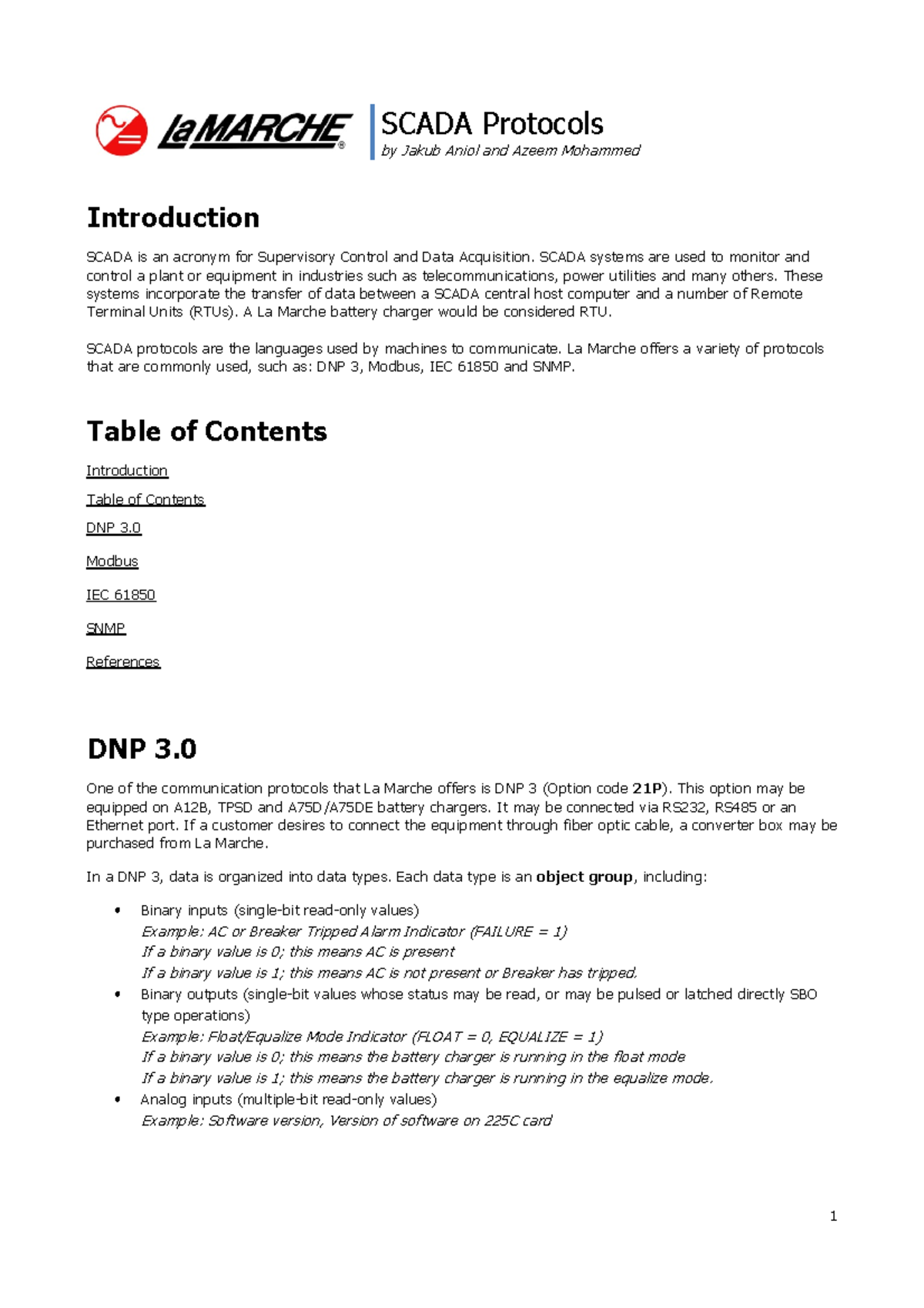 Scada Protocols - Introduction SCADA is an acronym for Supervisory ...