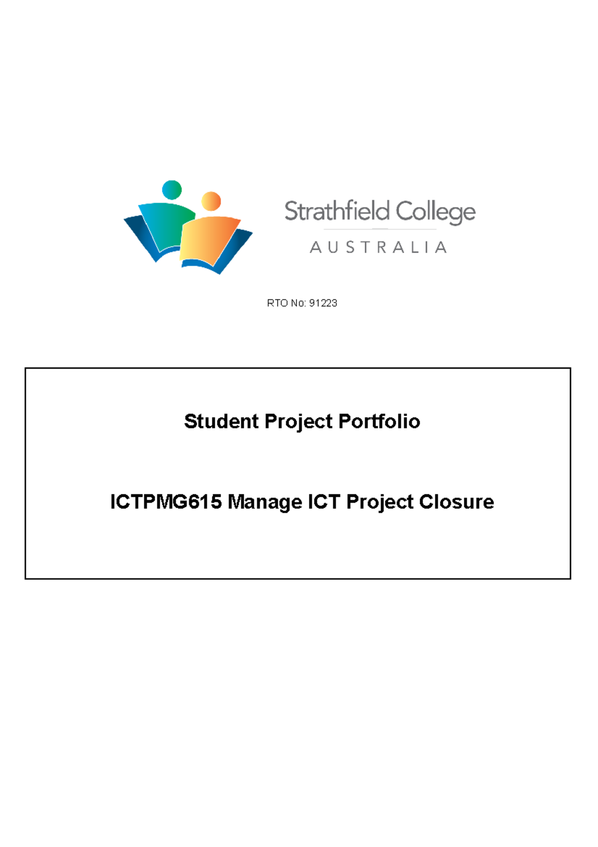 Ictpmg 615 Student Project Portfolio - RTO No: 91223 Student Project ...