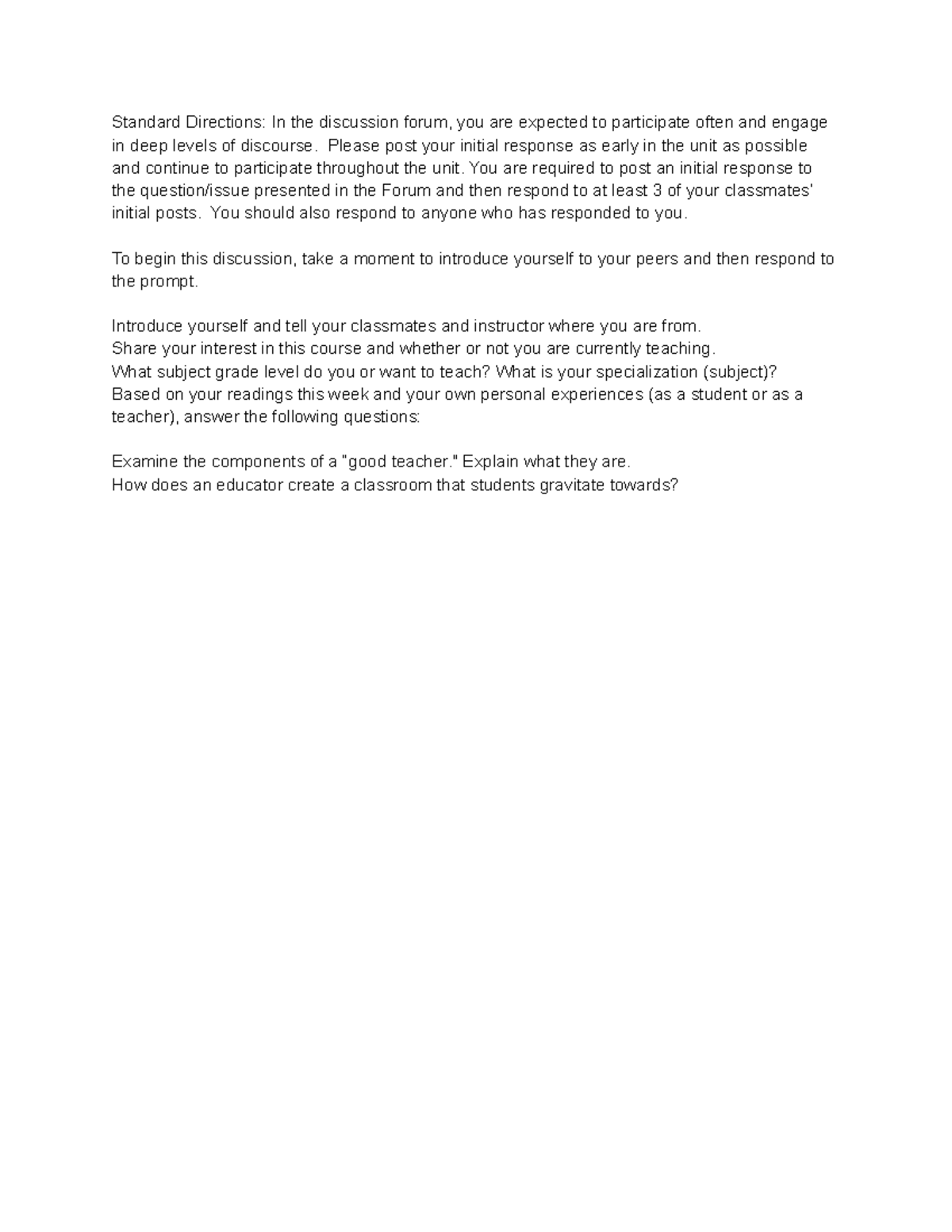 Analyze the role of classroom management in creating a positive ...