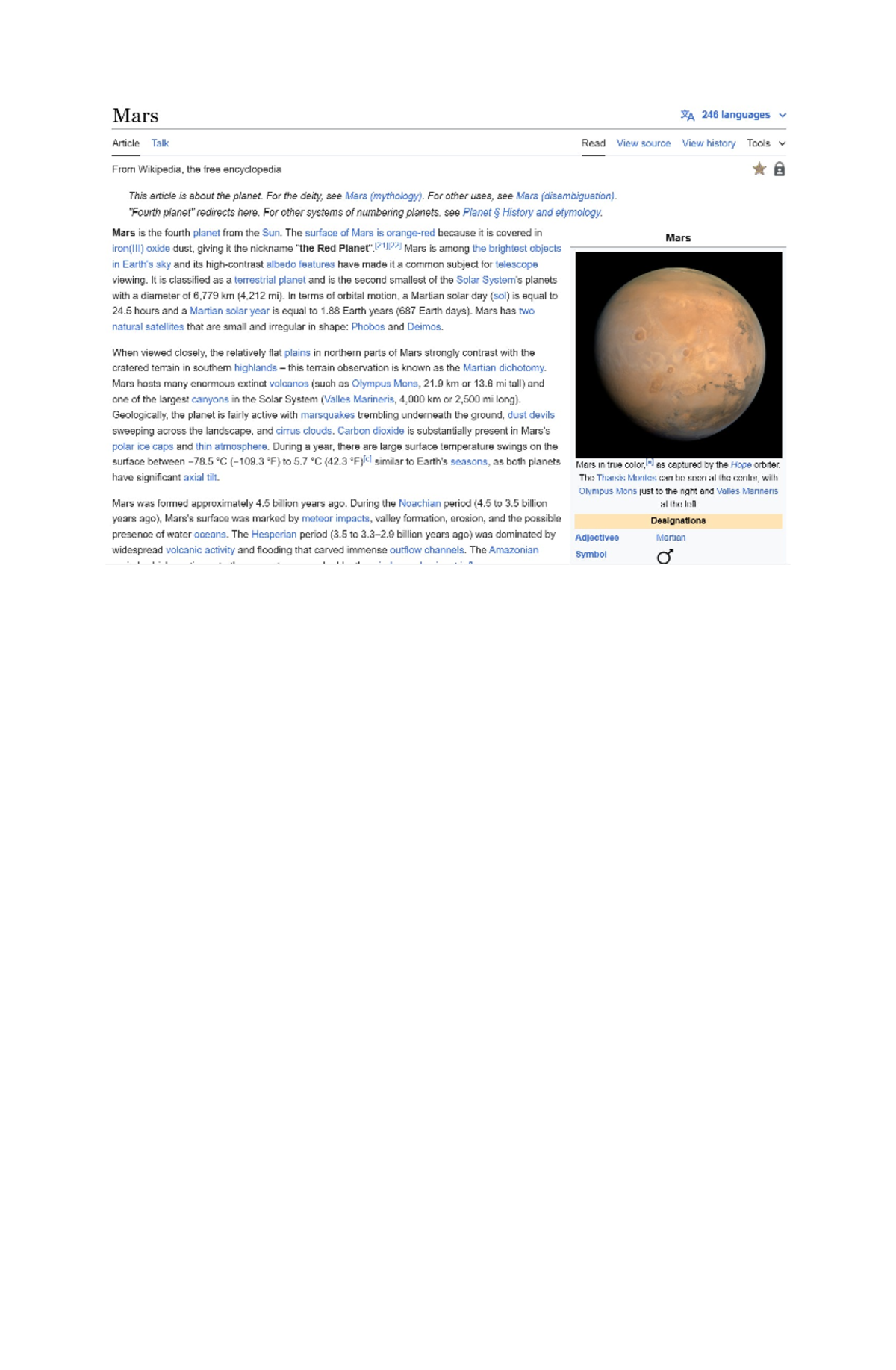 Mars - Summary Biology - Studocu