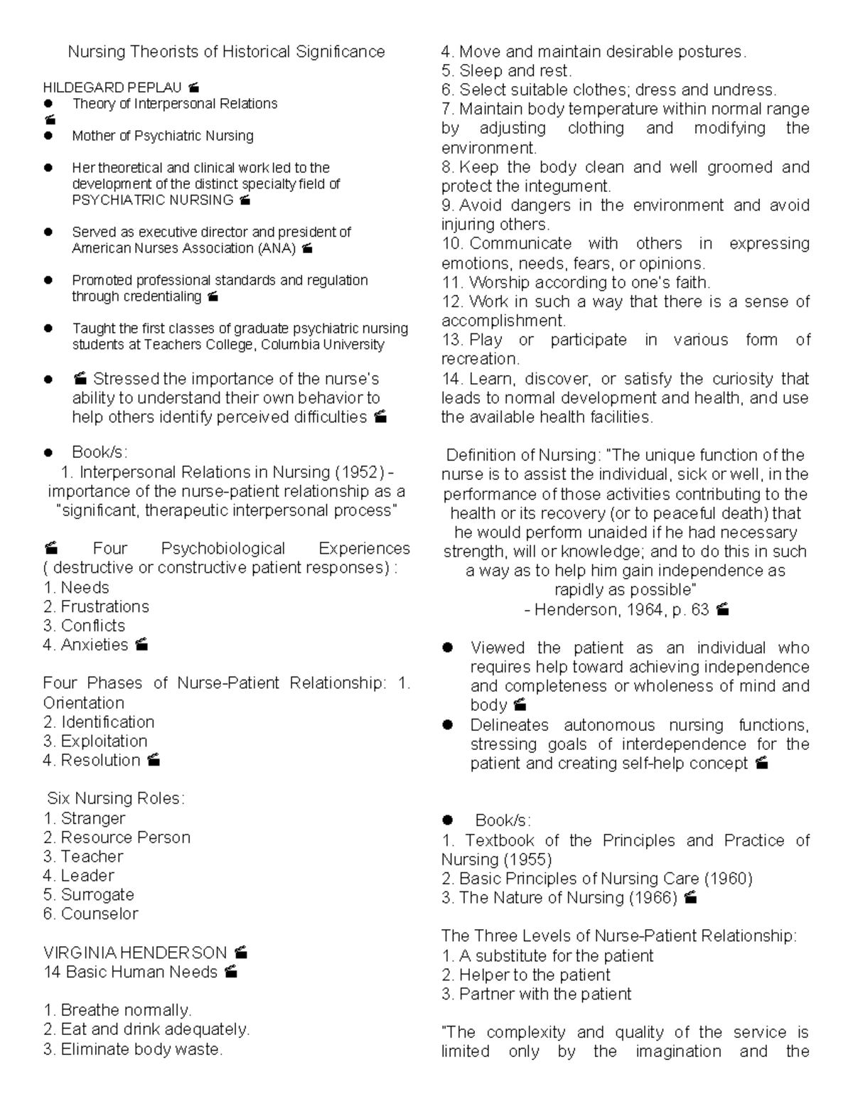 Nursing Theorists of Historical Significance - Nursing Theorists of ...