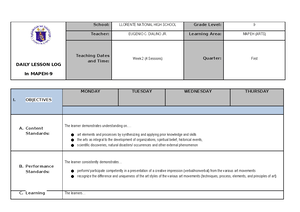 Esp8 4th periodical exam - 4th Quarter Examination in ESP 8 Name ...
