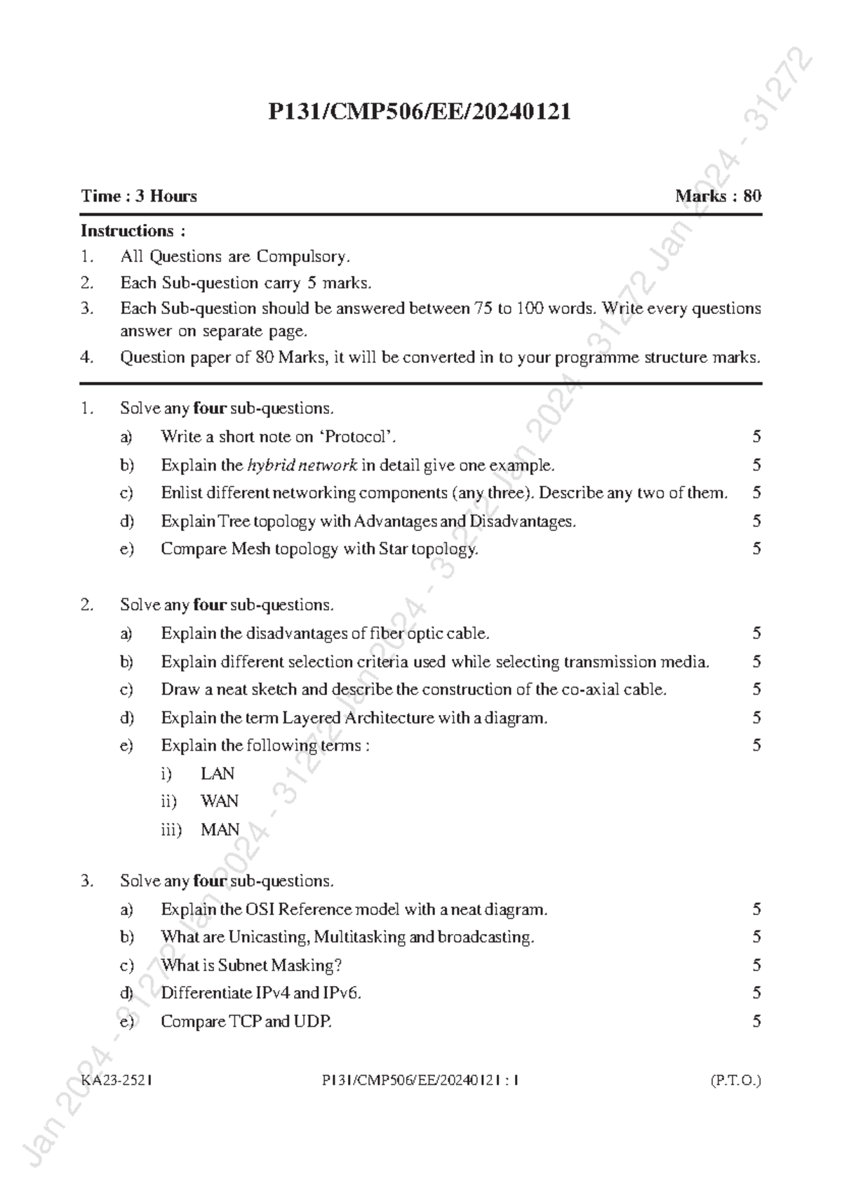 Computer Network CMP506 (2024-01) - Jan 2024 - 31272 Jan 2024 - 31272 Jan 2024 - 31272 Jan 2024 ...