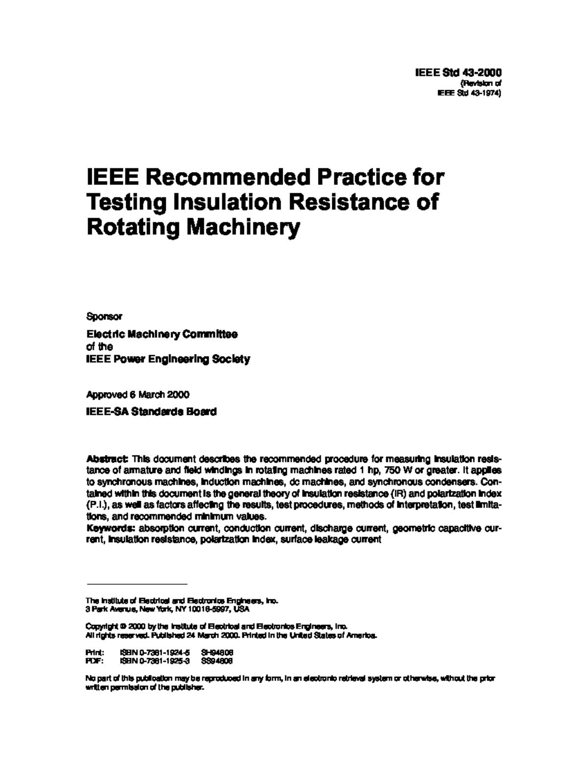 IEEE recommended practice for testing i - - Studocu