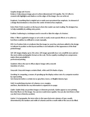 Graphic Design unit 6 notes - Graphic Design unit 6 notesFamily: All ...