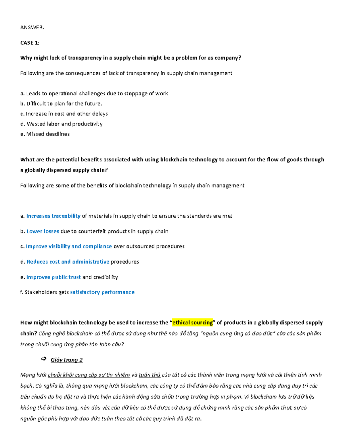Thi IBM 3 case - Global Production and Supply Chain Management - Module ...