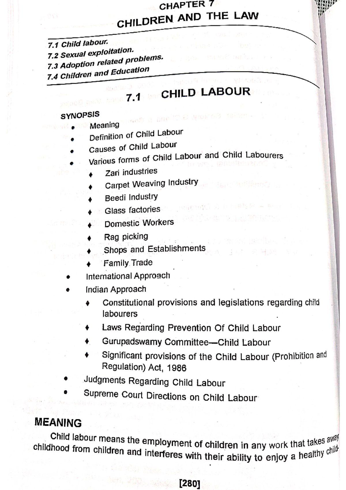 Child labour - Laws - Company law - Studocu