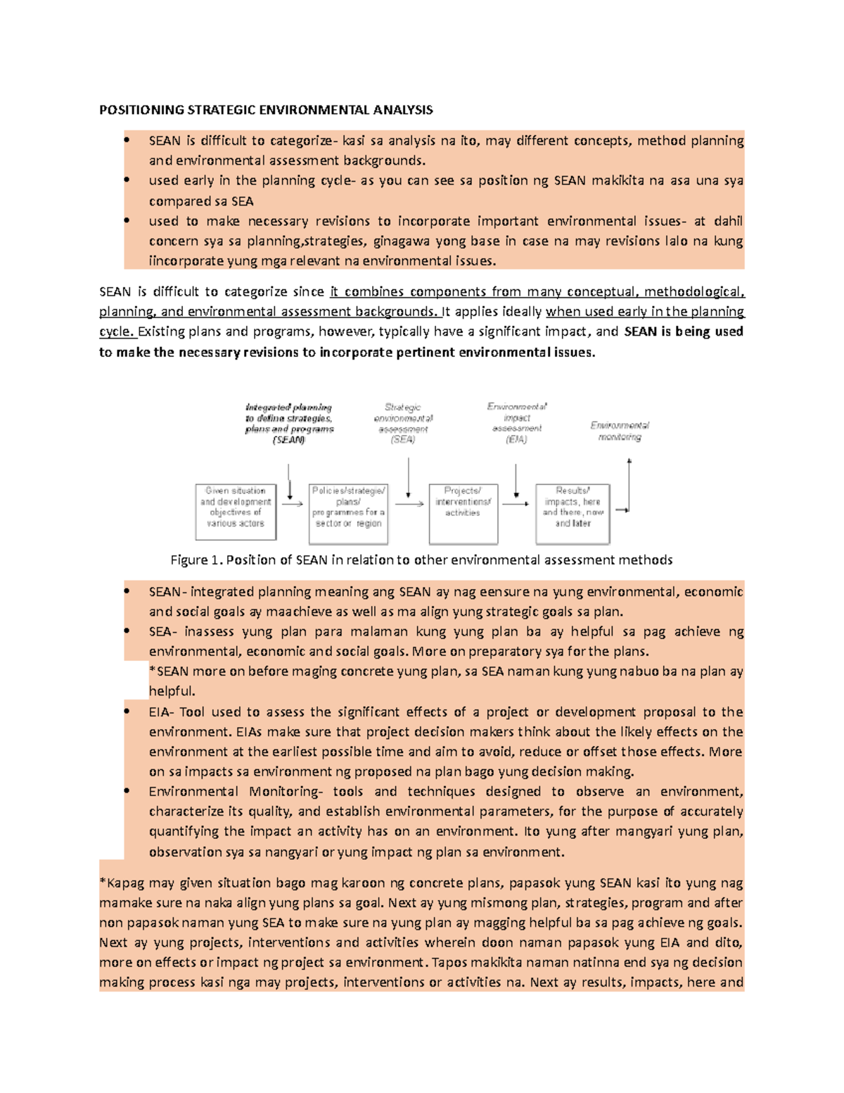 Positioning Strategic Environmental Analysis Report Script ...