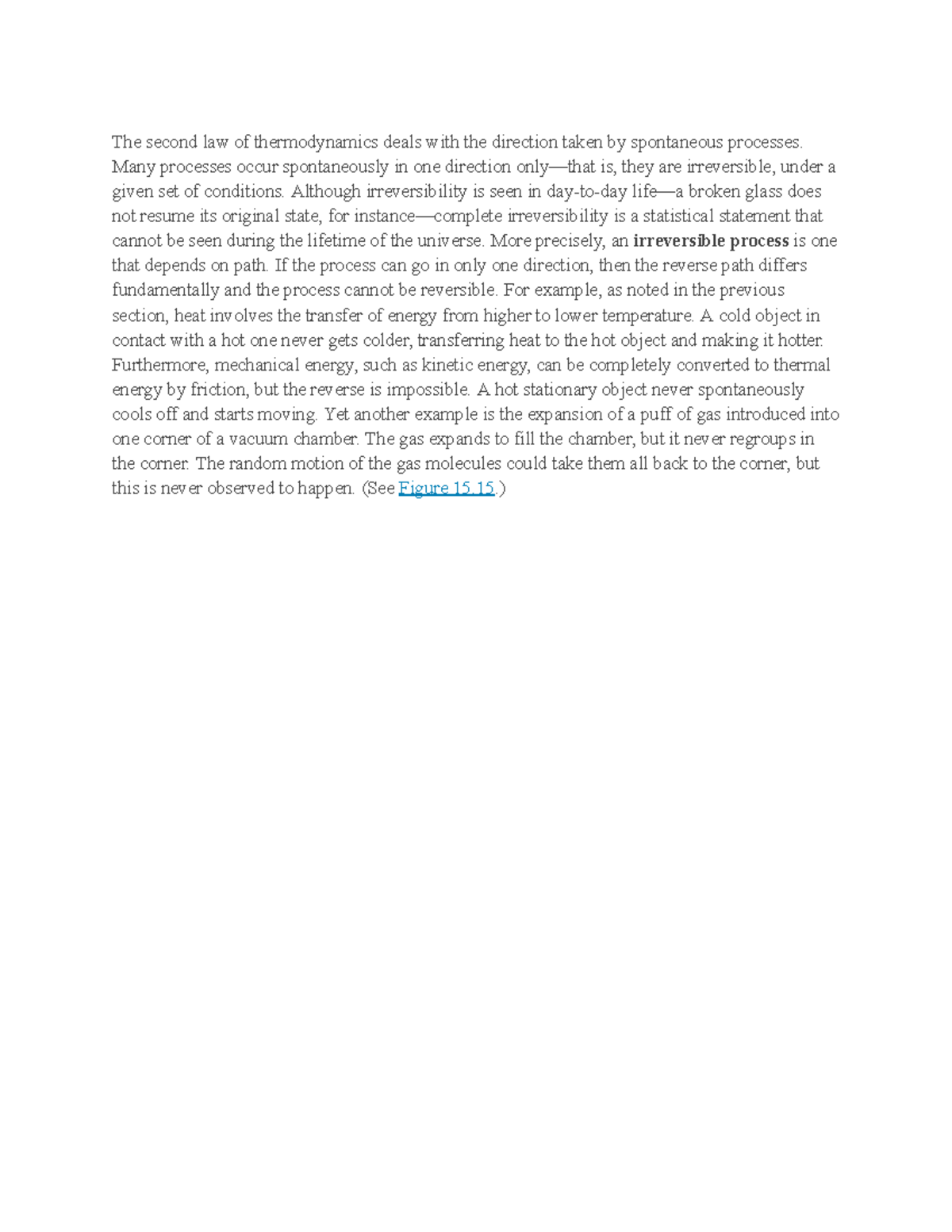 Lesson Note On Second Law Of Thermodynamics The Second Law Of