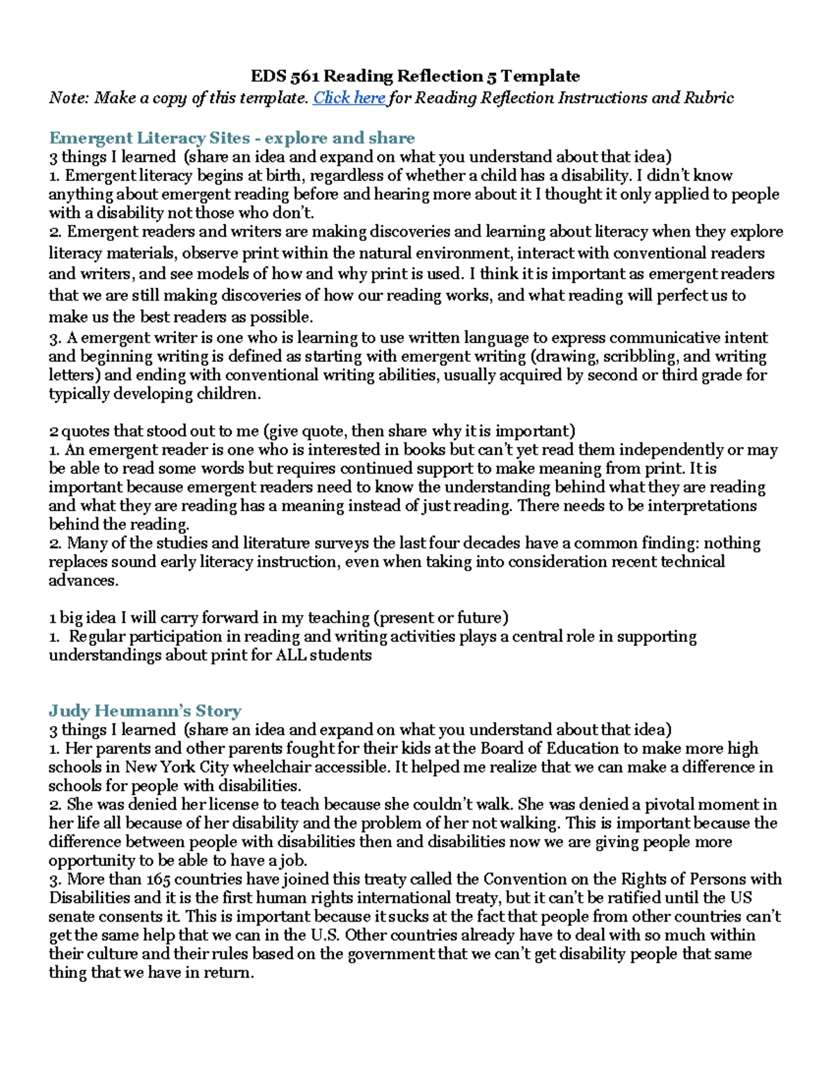 EDS 561 Reading Reflection 5 Template - EDS 561 Reading Reflection 5 ...