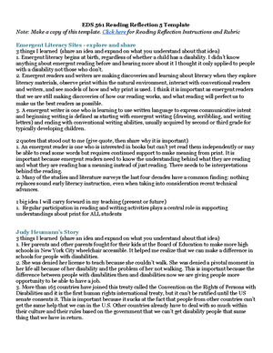 EDS 561 Reading Reflection 2 Template - EDS 561 Reading Reflection 2 Template Note: Make a copy ...