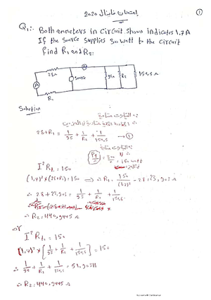 2020-Electrical Circuits - 1/ TANTA UNIVERSITY FACULTY OF ENGINEERING ...