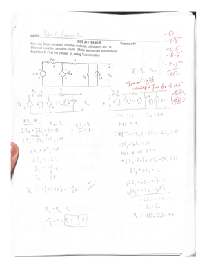 Homework4 into to circuit analysis ECE 115 - ECE 115 Intro. to ...
