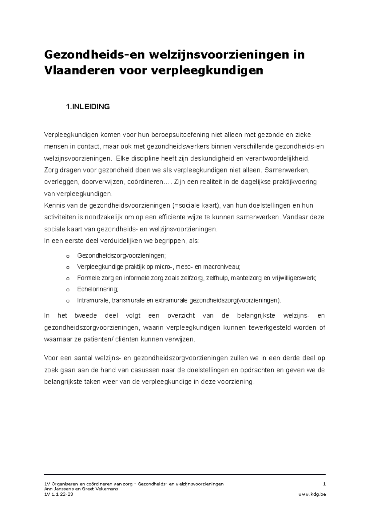 1V 22-23 - Sociale kaart - Gezondheids-en welzijnsvoorzieningen in ...