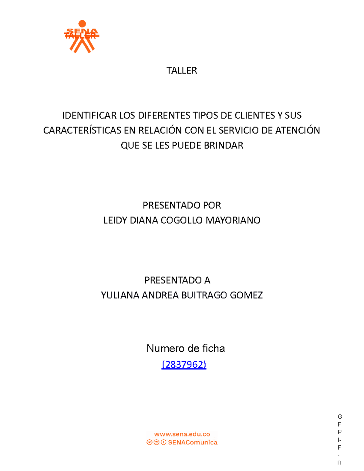 Taller - Ejercicio practico - TALLER IDENTIFICAR LOS DIFERENTES TIPOS ...