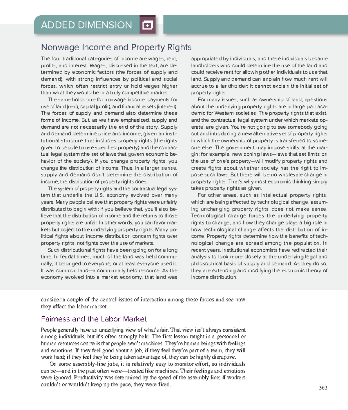 Economics-138 - n/a - 363 consider a couple of the central issues of ...