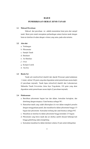 08. Bab 8 - Maksud dari percobaan ini adalah untuk mendapatkan nilai CBR dari suatu sampel - Studocu