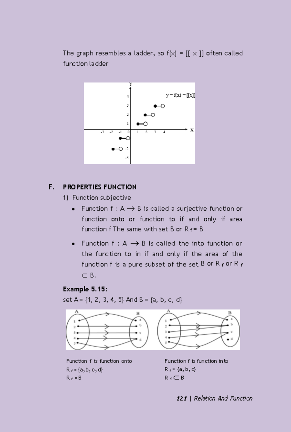 Basic foundation in mathematics-67 - The graph resembles a ladder, so f ...