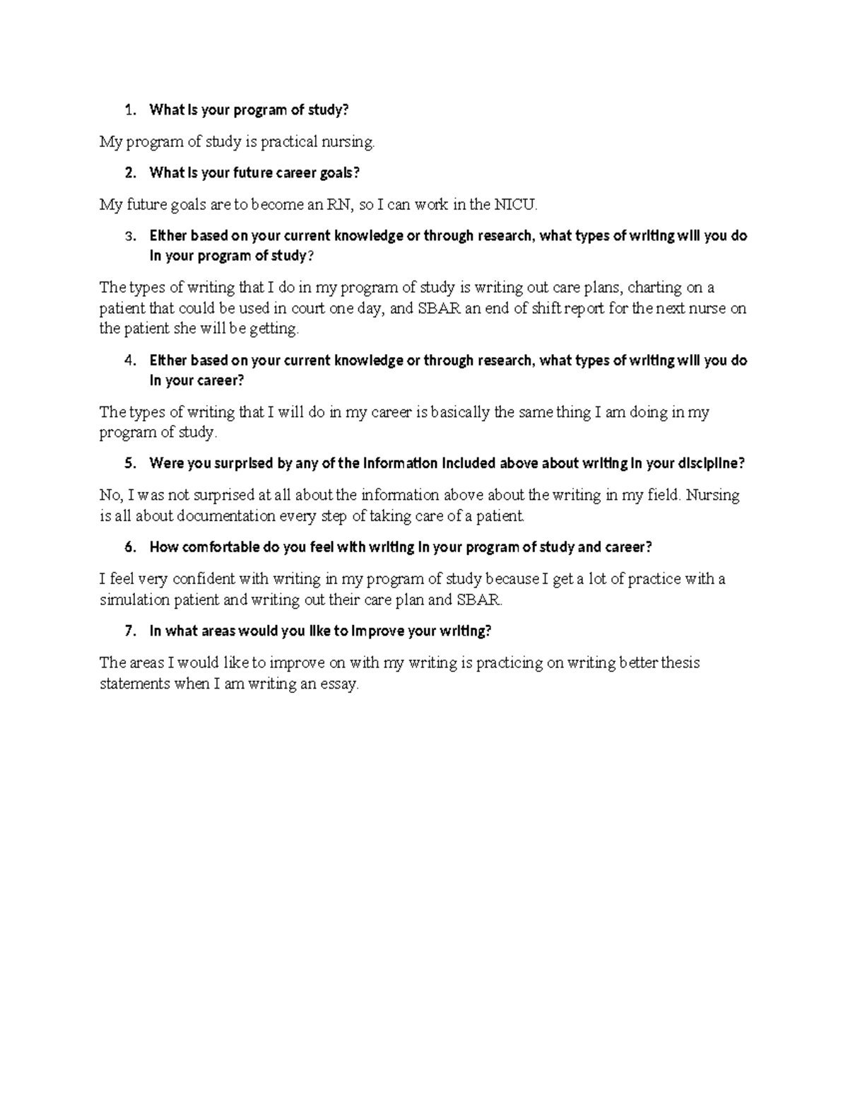 5.1 Assignment - 1. What is your program of study? My program of study ...