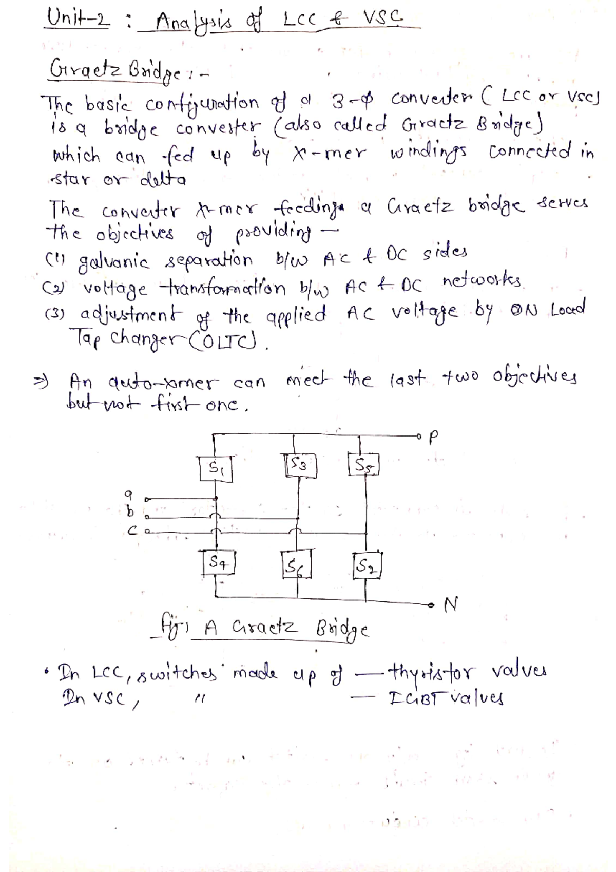 Unit 2 HVDC - Summary Electronic and communication engineering - Studocu